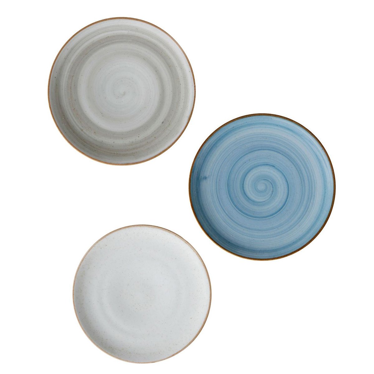 Plato Pando Coupé Línea Artisan 23.6 cm Azul / Corona / Almacenes La 13