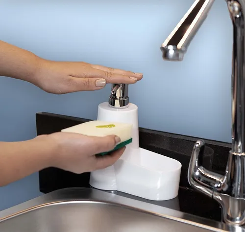 Dspensador Plástico Jabón Y Esponja/ Stilotex / Almacenes La 13 ...